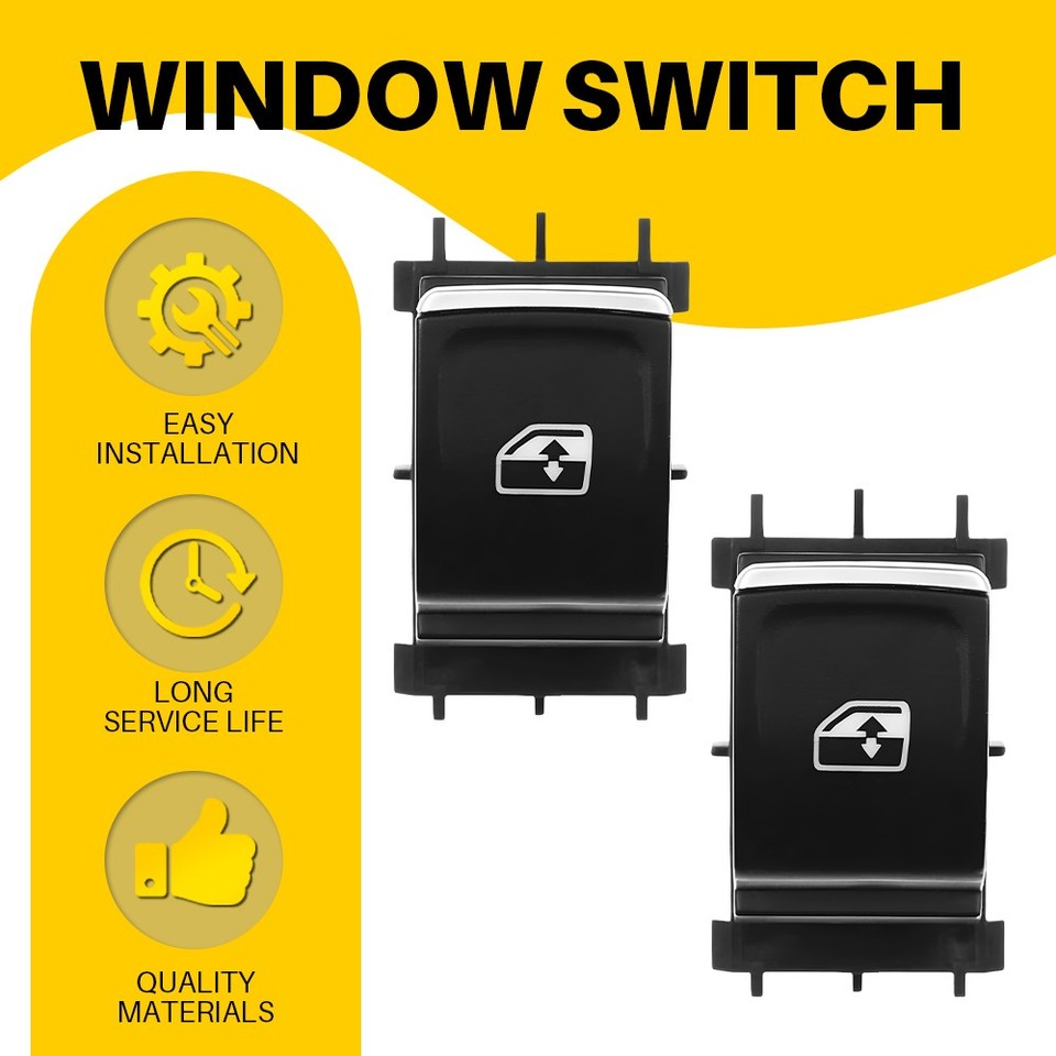 2X For 2018 2019-2021 VW Rear Tiguan LH RH 3Pins Power Window Switch ...