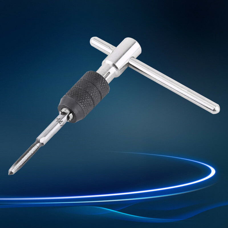 9pcs Hand Screw Tap Kit Set M3/M4/M5/M6 Reamer+Twist Drill Bits+T ...