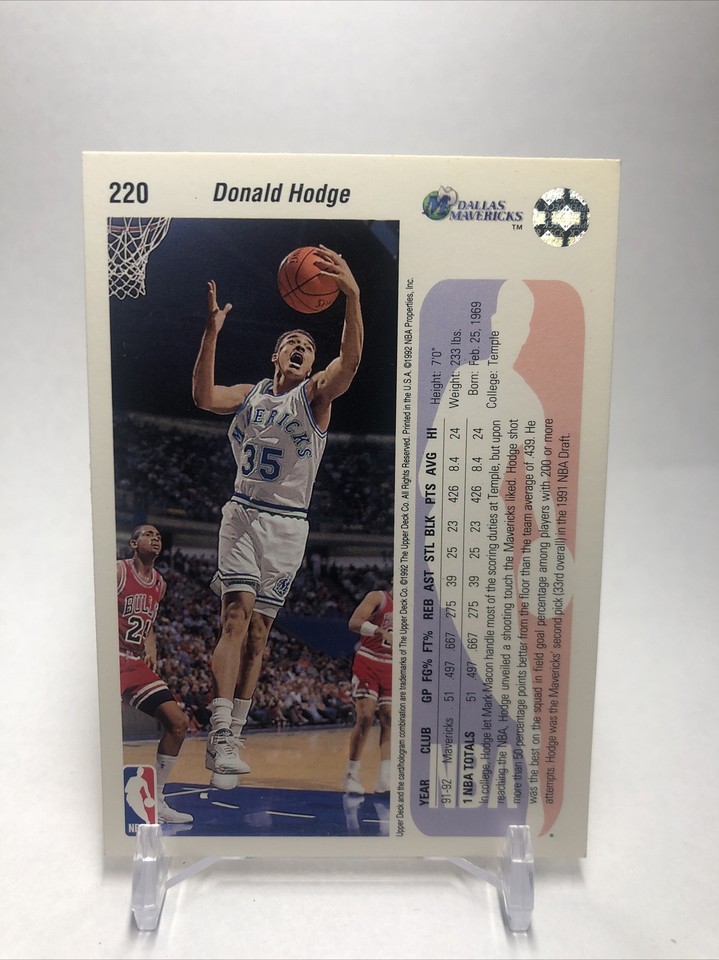 Donald Hodge #220 1992-93 Upper Deck | eBay