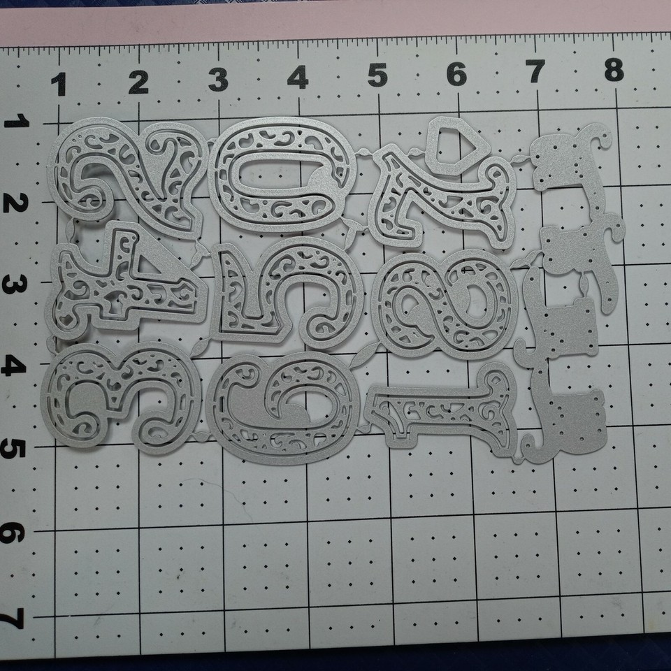 Universal Thin Metal Die Cut Tool Wedding table numbers Birthday ...