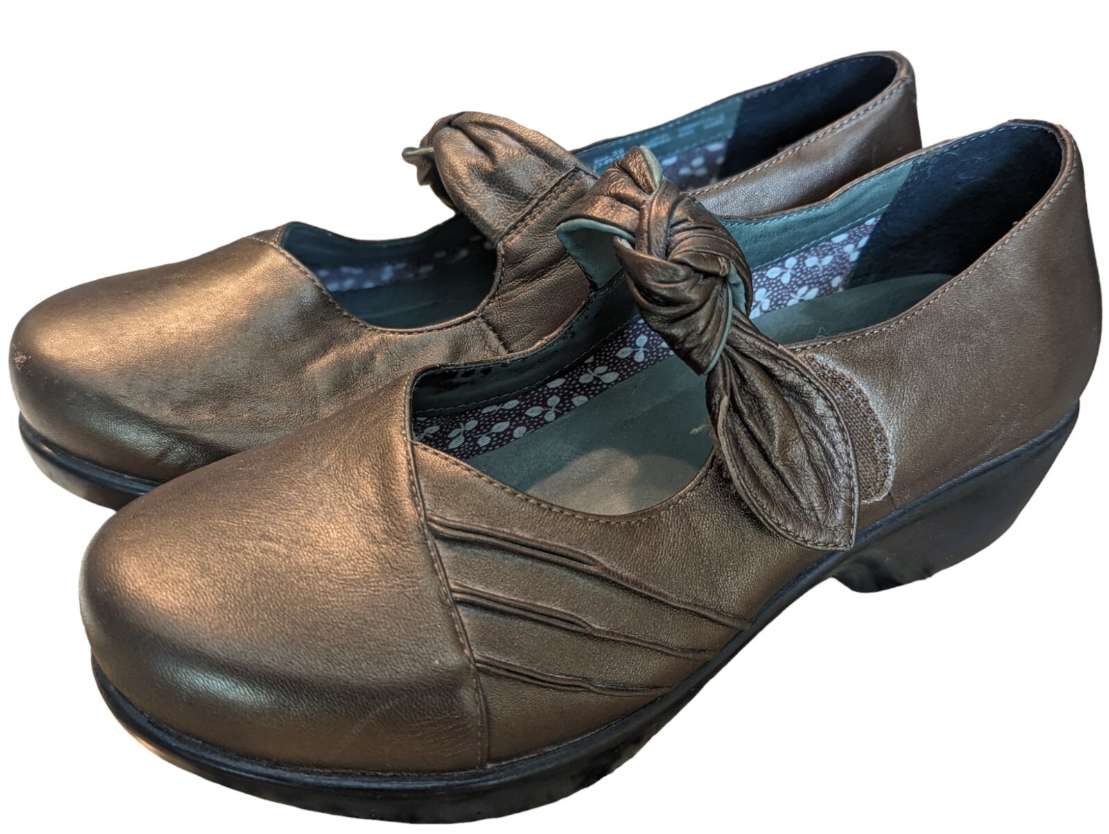 Dansko Women Ainsley Bronze Metallic Leather Mary Jan… - Gem