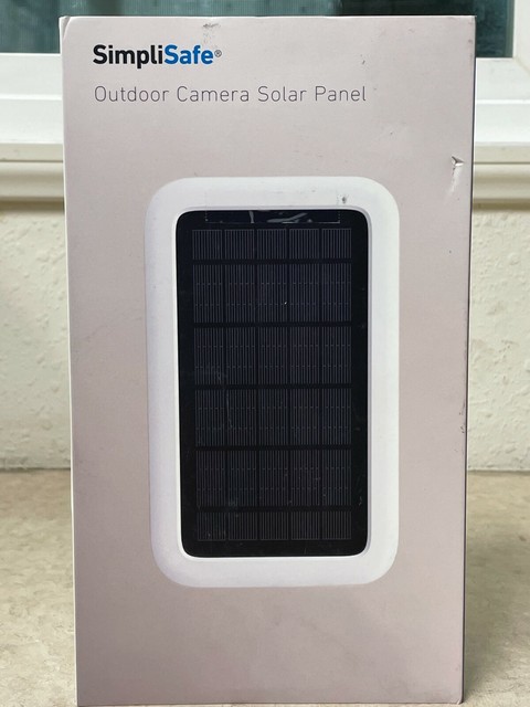 SimpliSafe CM001-01RUS Outdoor Camera Solar Panel - White for sale ...
