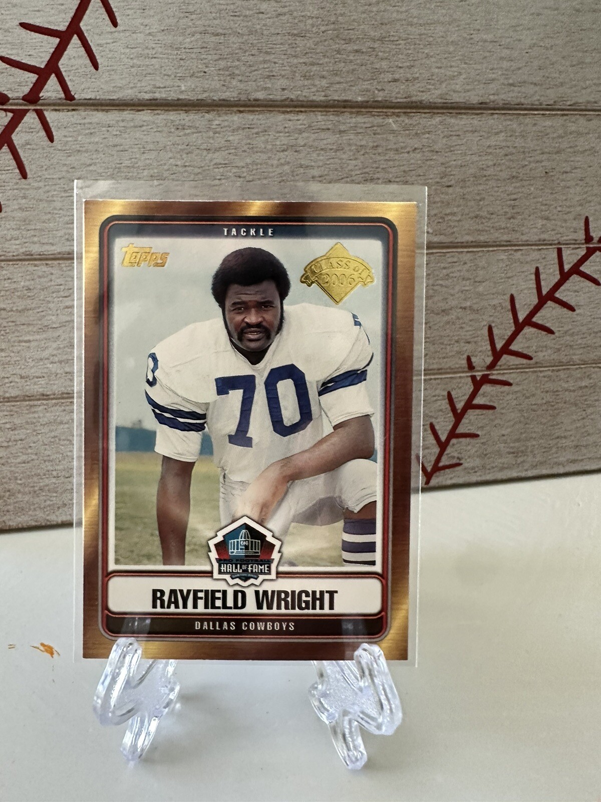 2006 Topps #HOFT-RWR Rayfield Wright Hall of Fame Tribute Dallas ...