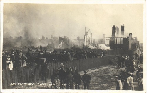 Lowestoft. Box Factory Fire 1907 by H.Jenkins, Lowestoft. | eBay UK