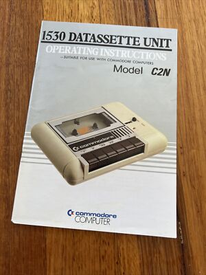 Commodore C2N Cassette Unit Operating Instructions Computer 1530 ...
