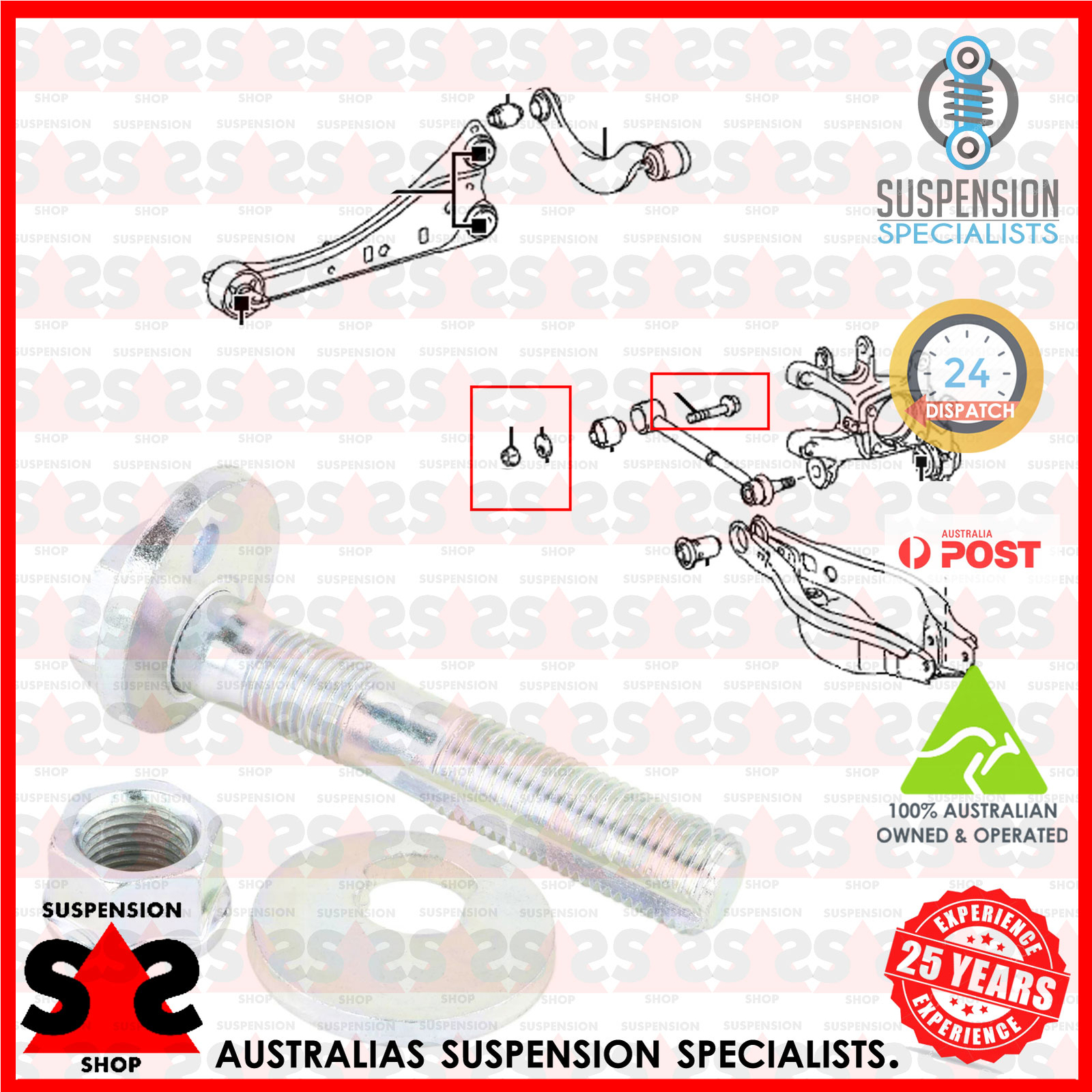 Camber Correction Screw Set Suit TOYOTA RAV 4 2.4 (ACA36, ACA38) RAV 4 ...