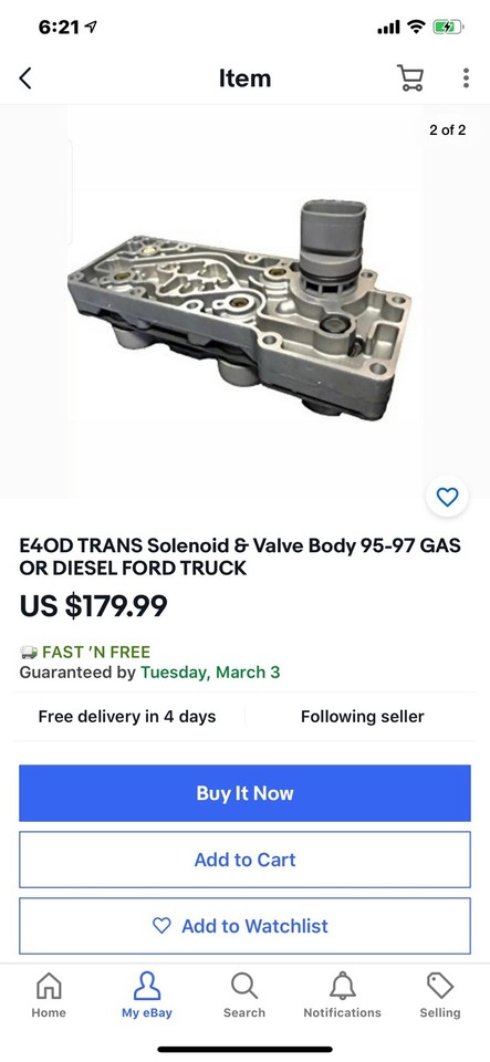 E4OD VALVE BODY ASSEMBLY KIT 3PC 95-97 FORD BRONCO EXPEDITION | eBay