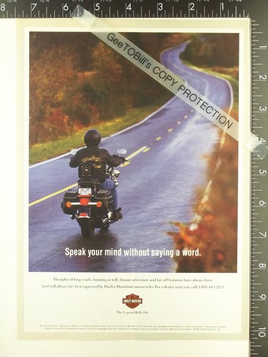 1995 AD for Harley Davidson motorcycle works with 1994 1996 1997 1993 ...