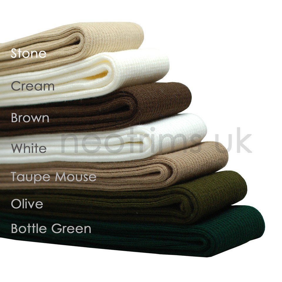 Rib Knit Cuffs Pair,Tubular Ribbing Seamless Cuffing Fabric ReVamp ...
