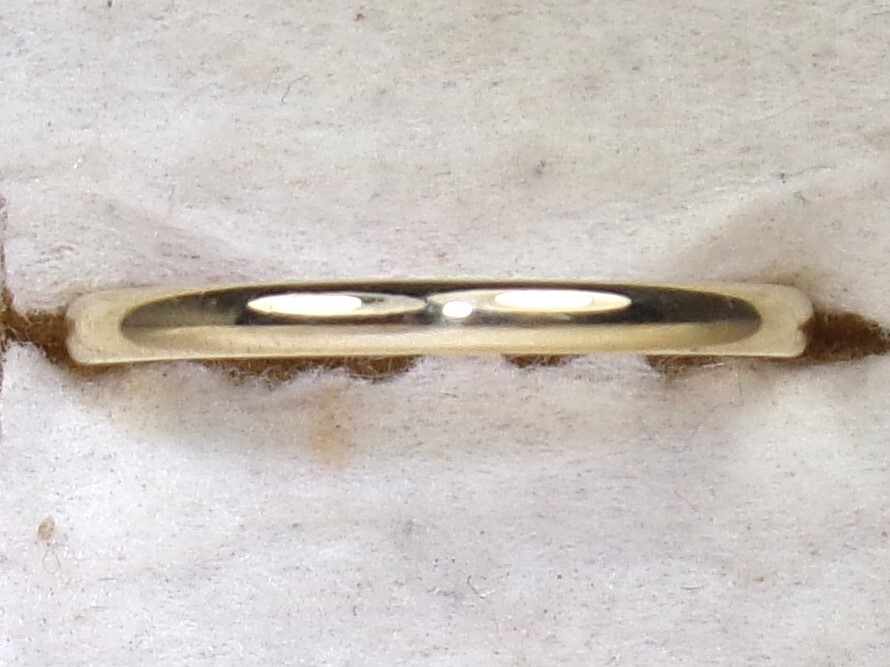 Frederick Goldman 10k Yellow Gold .417 Thin Polished Band Fine Ring ...