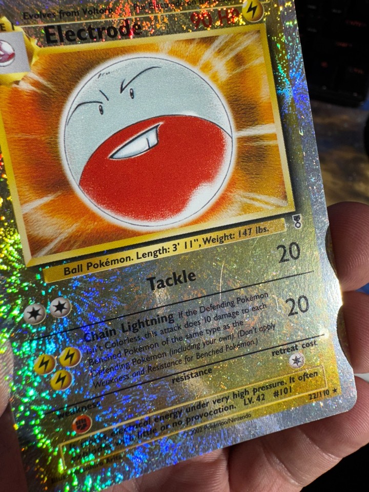 Electrode 22/110 Reverse Holo Rare Legendary Collection Pokémon Card | eBay