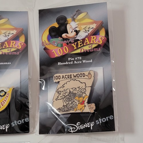 Lot of 6 Vtg Disney Store Walt Disney 100 Years Pins Nice Variety ...