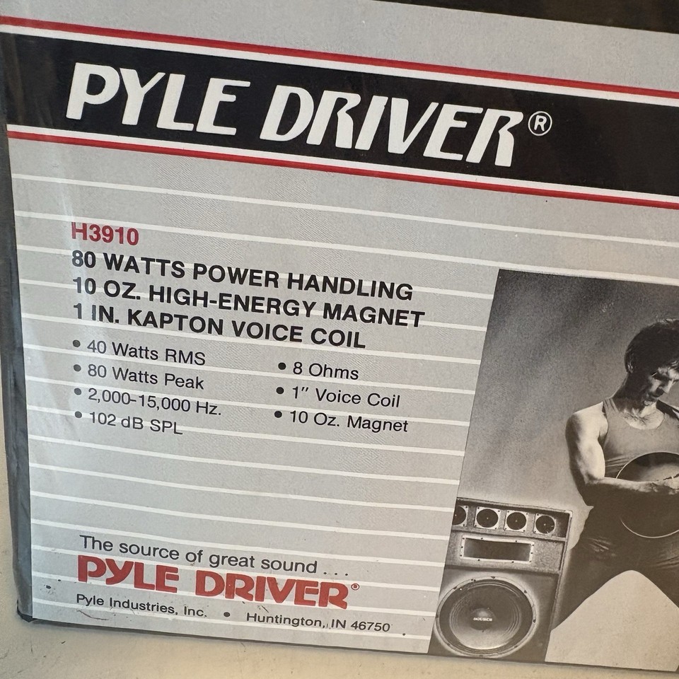 PAIR Pyle H3910 3x9" Horn Tweeter Hi-Fi Speakers Vintage NEW IN BOX | eBay