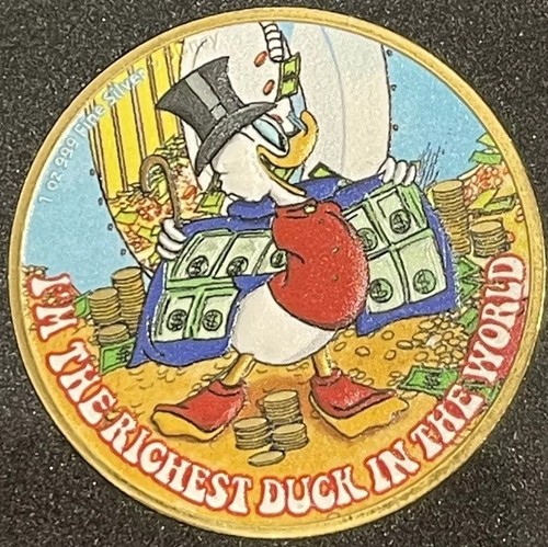 2022 1 Oz .999 Silver Rogue Island Mint Scrooge Richest Duck In The ...