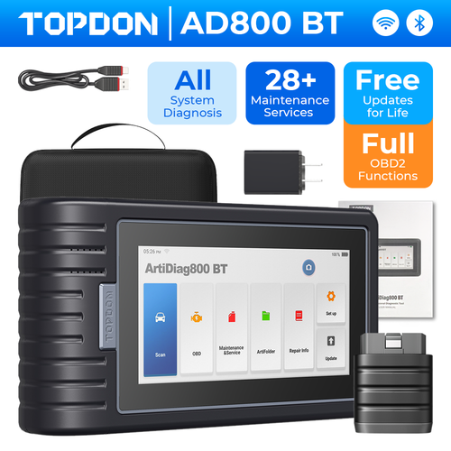 2024 TOPDON AD800BT FULL System Car Diagnostic Tools Wireless ...