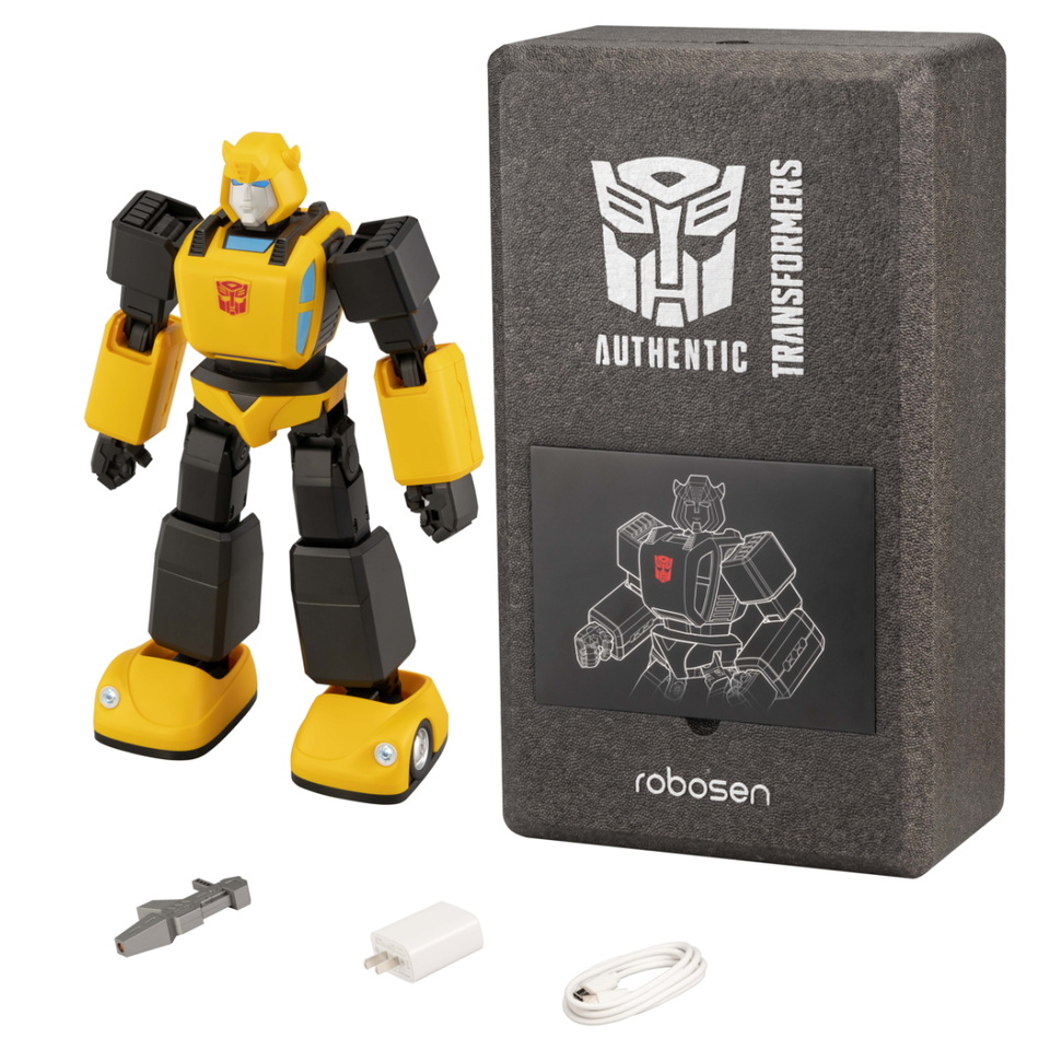 Transformers Bumblebee performance Robosen Auto-Convert Robot English ...