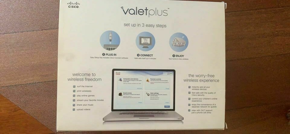 Cisco Valet Plus 300 Mbps 4-Port Gigabit Wireless N Router (M20-RM ...