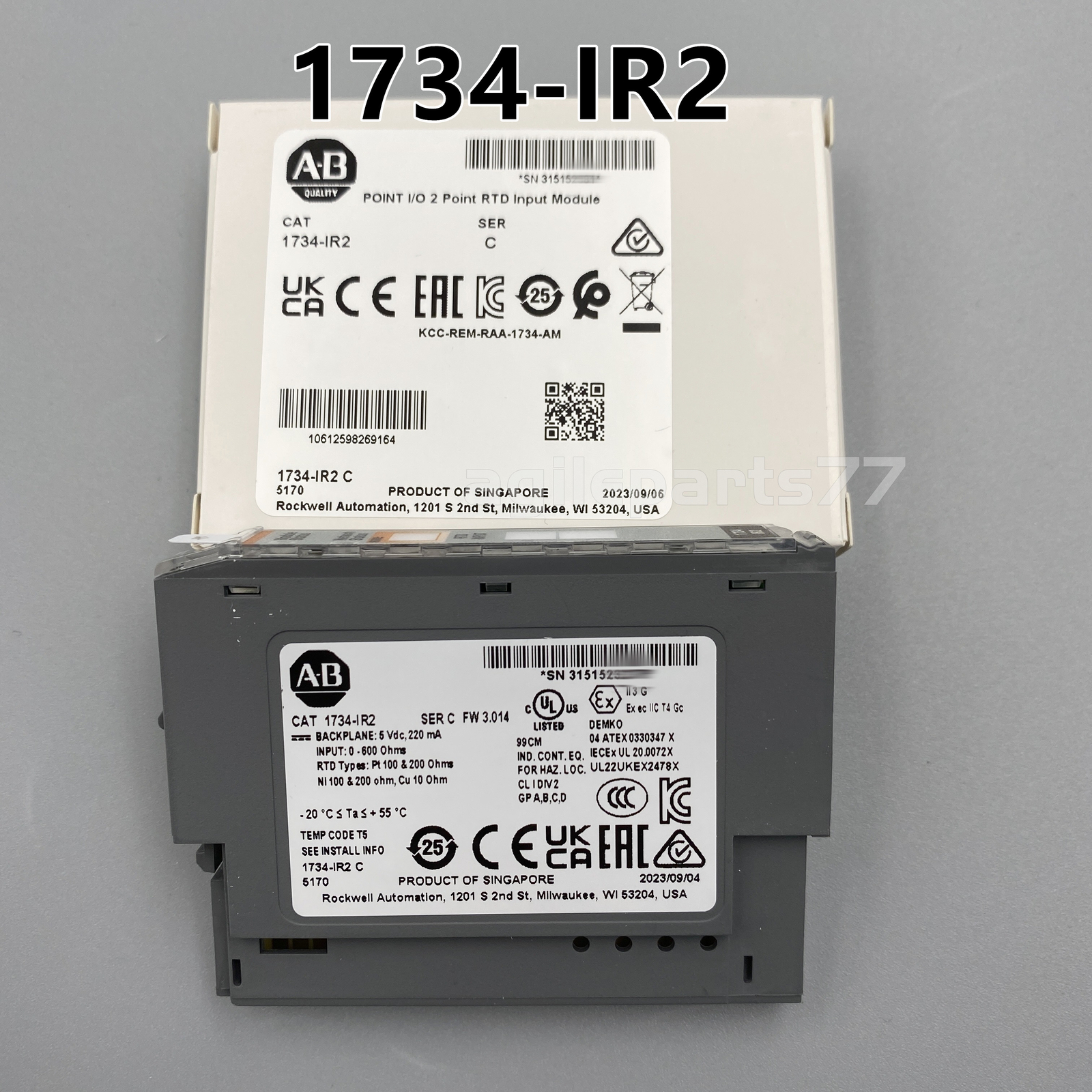 New Factory Sealed 1734-IR2 AB SER C POINT I/O 2 Point RTD Input Module ...