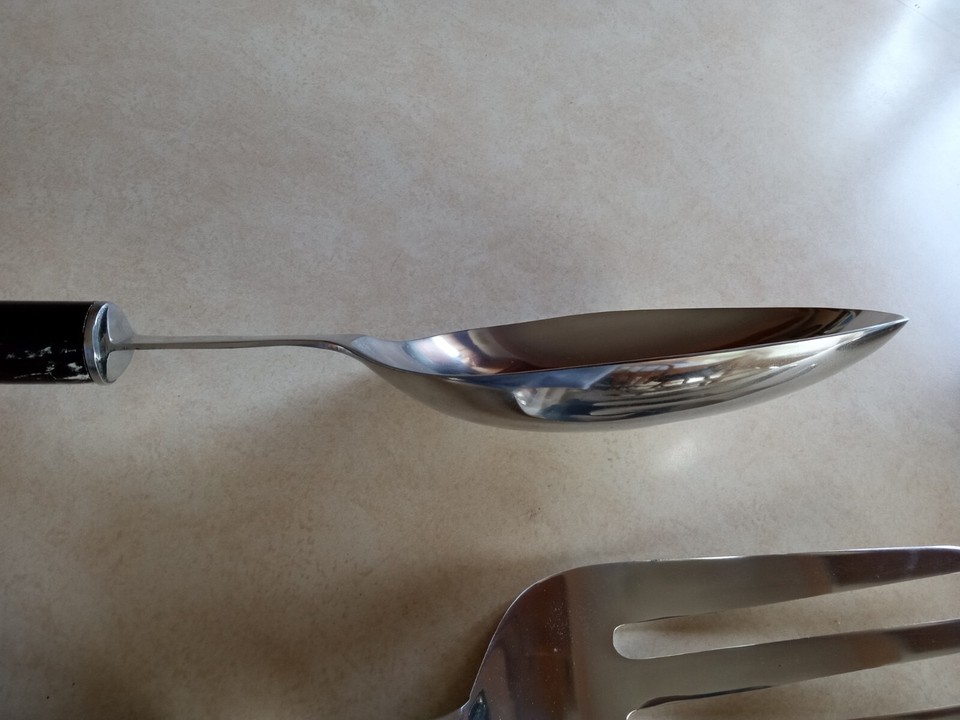 GIANT Fork & Spoon Metal Chrome Decor or Props - Nearly 3 Feet Long | eBay