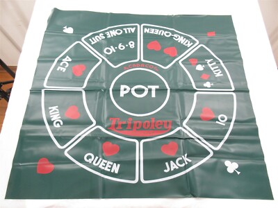 Tripoley Vinyl Card Game Mat - Michigan Rummy, Hearts & Poker Cadaco ...