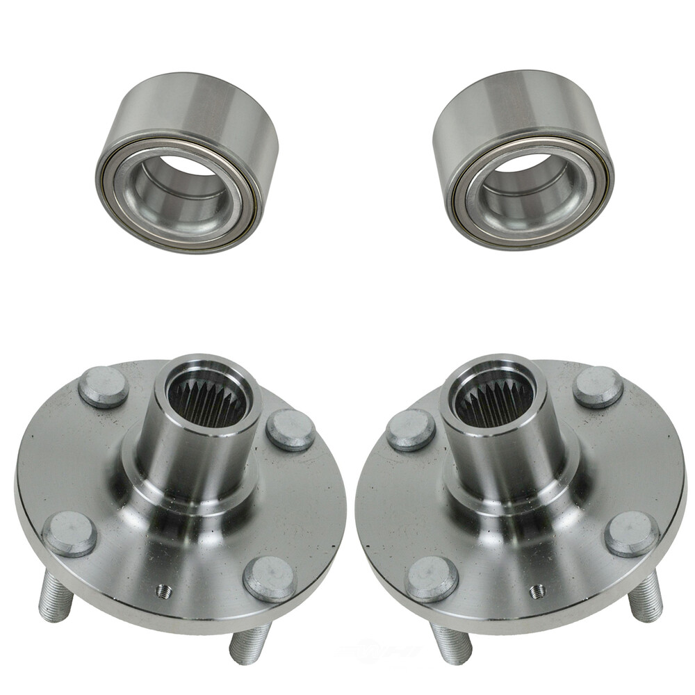 Wheel Bearing Assembly Kit-4 Piece Wheel Bearing and Hub Assembly Set ...