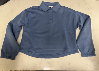 DSG Girl’s Blue Fleece Polo Size Medium M 8/10 New Dicks Sporting Goods ...