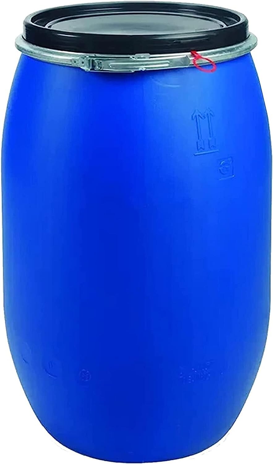 150 Litre Blue Plastic Open Top Food Storage Keg Drum Barrel With Latch ...