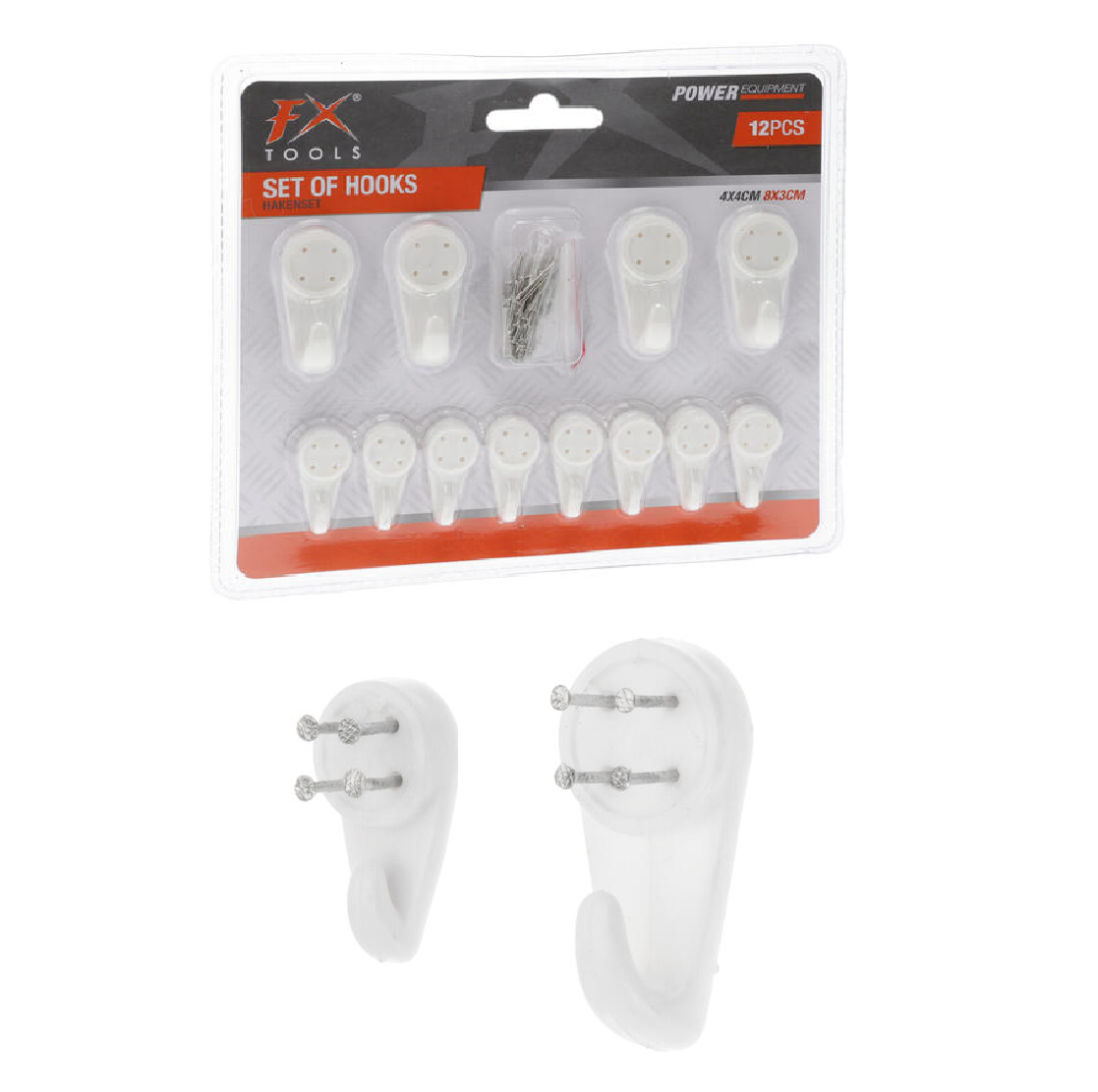 Hard Wall Hanging Hooks Heavy Duty Picture Hook Strong White Nail ...