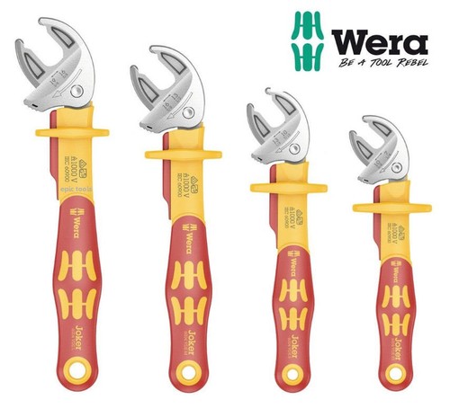 Wera 6004 Joker VDE Self Setting Adjustable Wrench Spanner, XS, S, M L ...