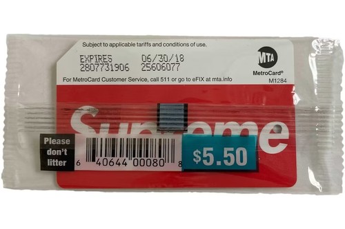 SUPREME NYC MTA METROCARD NEW YORK CITY FACTORY SEALED | eBay UK
