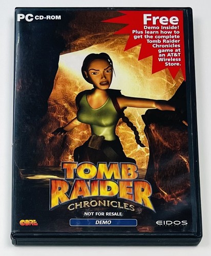 Tomb Raider Chronicles Demo Windows PC CD-Rom Eidos Core AT&T Ericsson ...