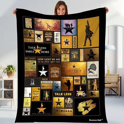 Alexander Hamilton Plush Fleece Blanket, Hamilton Throw Blanket ...