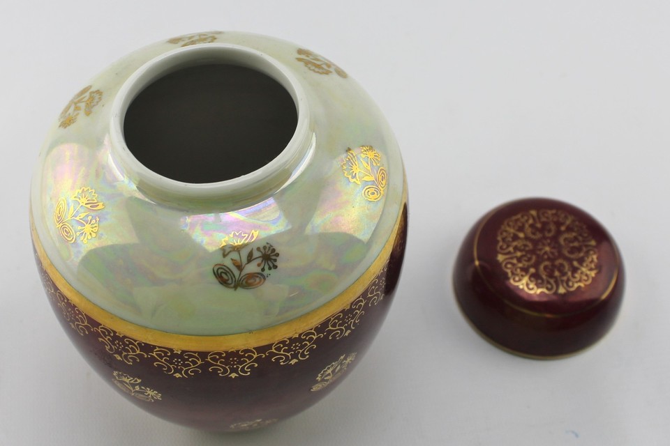 Ceramic Made In Japan Pot With Lid 6" Tall Nice | eBay