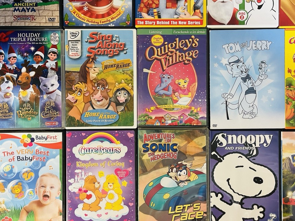 50 Wholesale RANDOM KIDS / TODDLERS ANIMATED CARTOONS /MOVIES ...