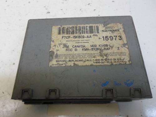 KEYLESS ENTRY CONTROL MODULE FORD ESCORT 2000 2001 2002 2003 F7CF ...