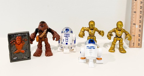 Star Wars Galactic Heroes Chewbacca, C3PO , R2D2, Han & Carbonite Mini ...