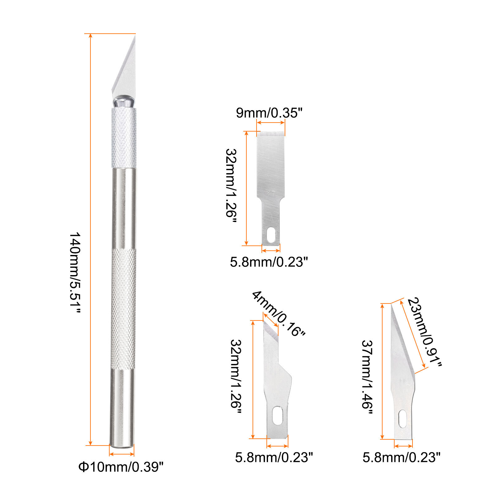 55Pcs Hobby Knife Exacto Knife with 2 Craft Hobby Knife, 40 Spare ...