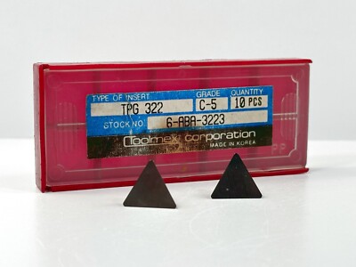 TOOLMEX TPG 322 New Carbide Inserts Grade C-5 2pcs | eBay