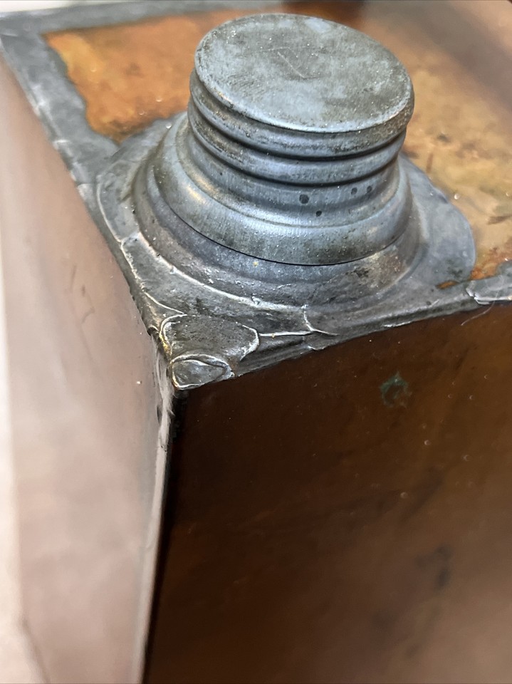 Simply Amazing Antique Copper Hand Soldered Gas Gasoline Fuel Can ...