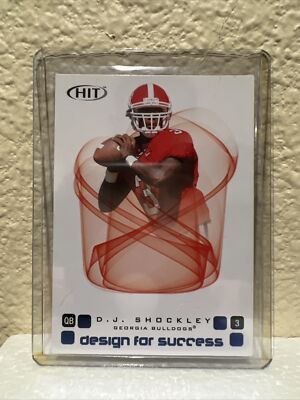 2006 Sage Hit Design for Success DJ Shockley Georgia Bulldogs #D–3 | eBay