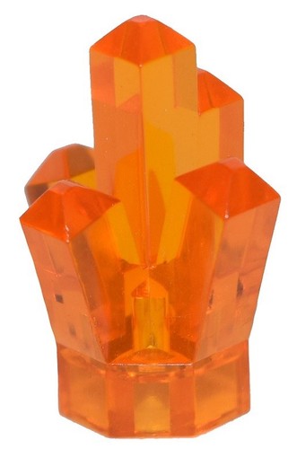 ☀️NEW LEGO TRANS ORANGE 5 Point pt Crystal Cave translucent Rock Gem ...