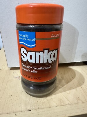 Vintage Sanka Instant Coffee 4oz Jar Container SEALED 1990’s MOVIE PROP ...