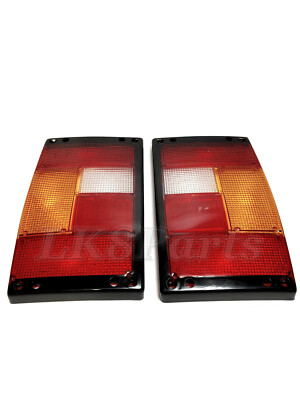 Range Rover Classic Rear Tail Light Lamps LH & RH LENS with Black Edges ...