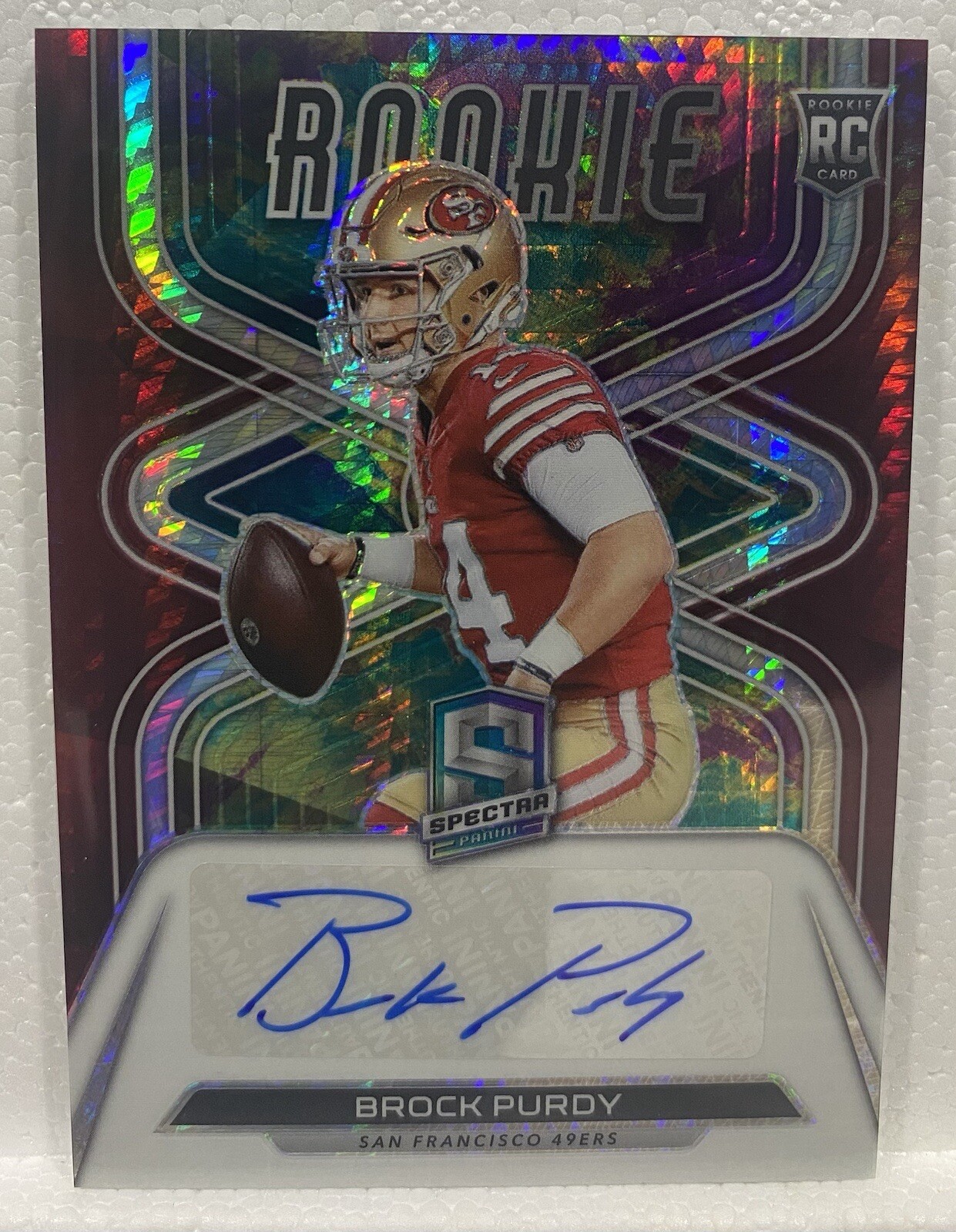 2022 Panini Spectra Brock Purdy Celestial Prizm Rookie Auto /75 | eBay
