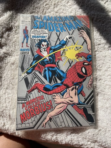 AMAZING SPIDER-MAN 101 MARVEL COMIC 1ST APPEARANCE MORBIUS 2ND PRINT ...