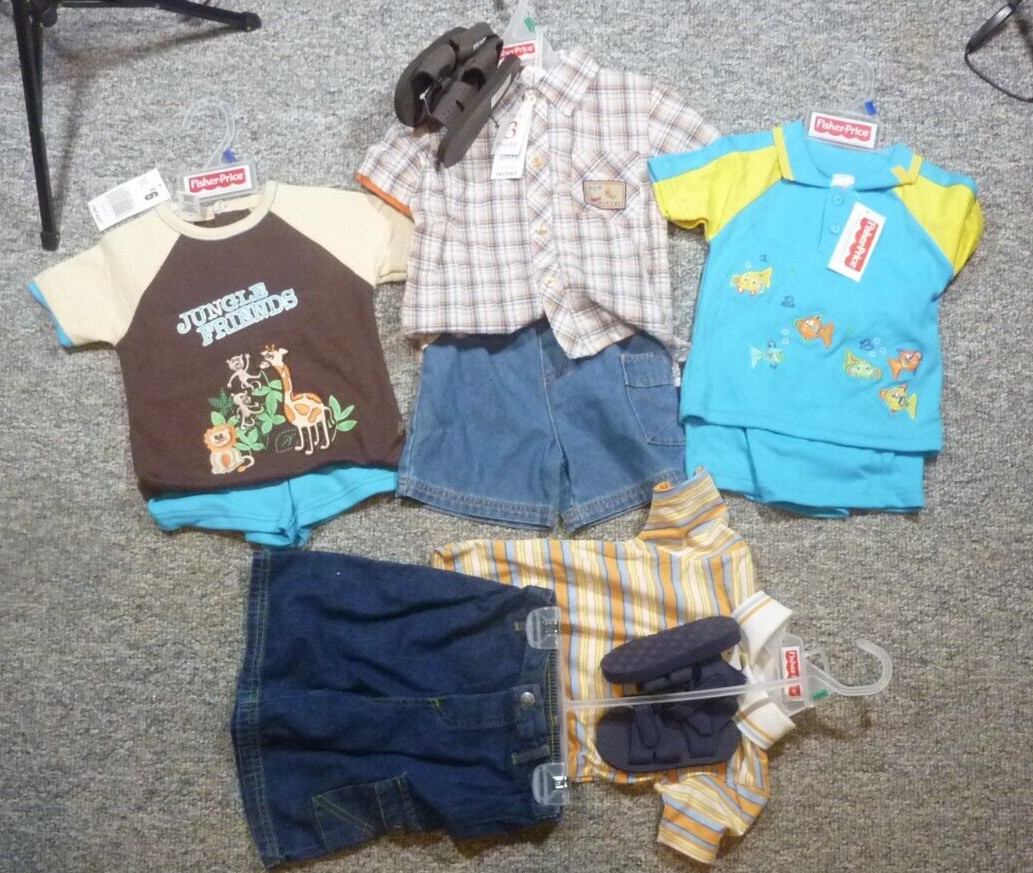 Vintage Y2K Fisher Price Childrens NWT Clothing Lot S… - Gem