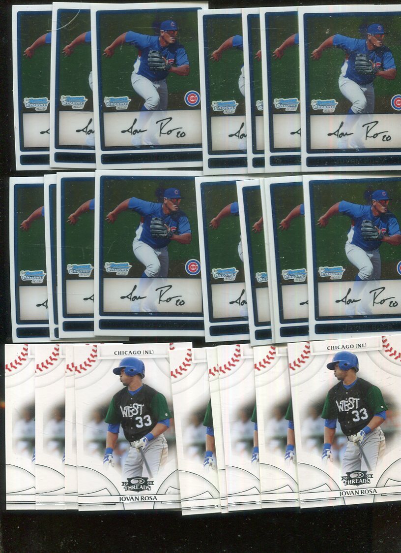 JOVAN ROSA BULK LOT OF 25 BASEBALL CARDS CUBS PUERTO RICO | eBay