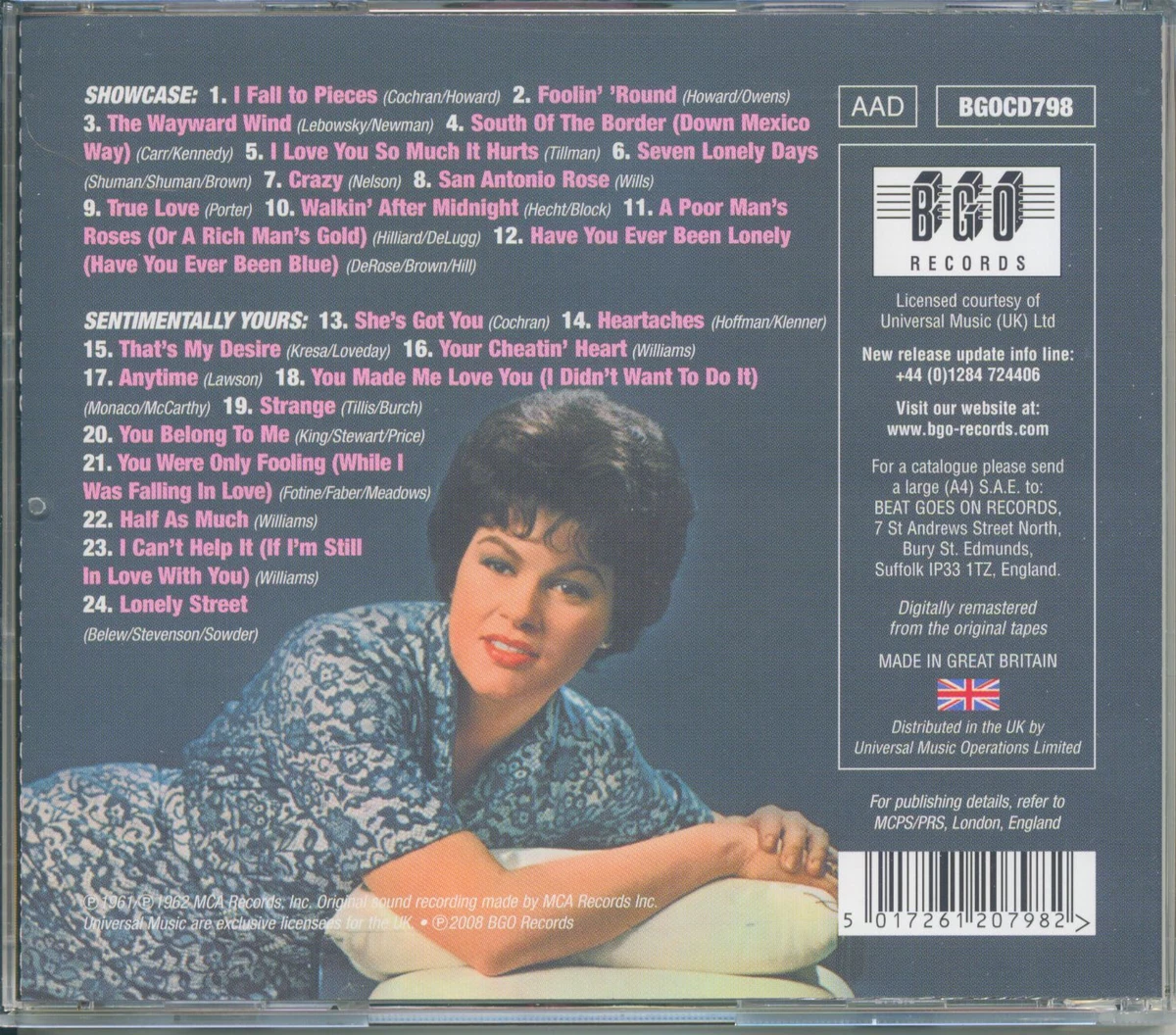 Patsy Cline Sentimentally Yours