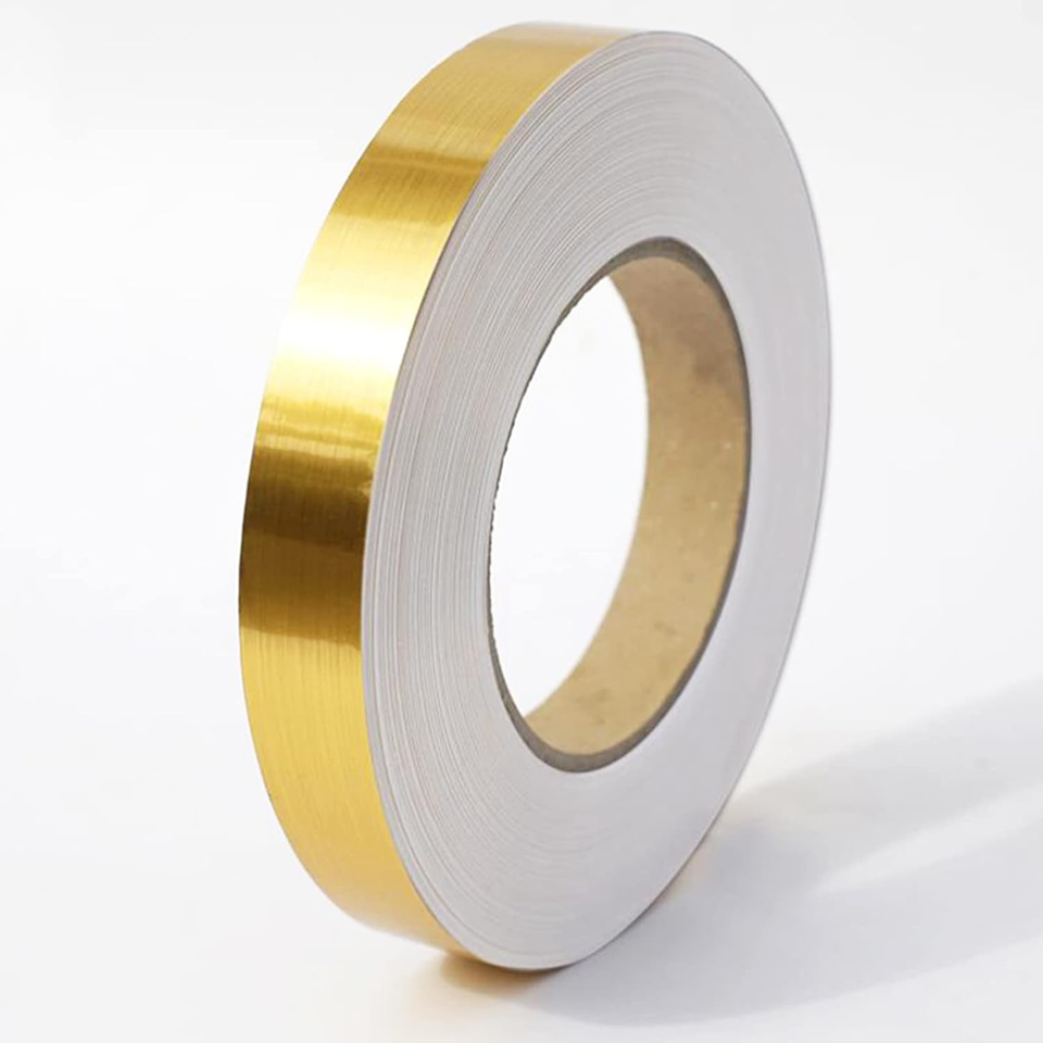 Peel and Stick Gold Metalized Polyester Mylar Film Craft Tape, Self ...