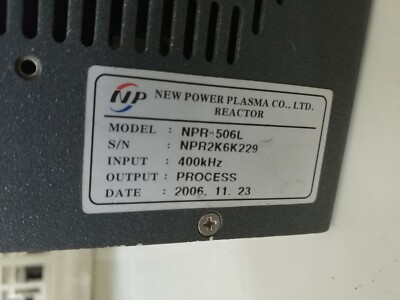 NPP, New Power Plasma, NPR-506L | eBay